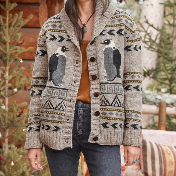Sundance | Sweaters | Penguins Aplenty Cardigan Handcrafted By Lost ...
